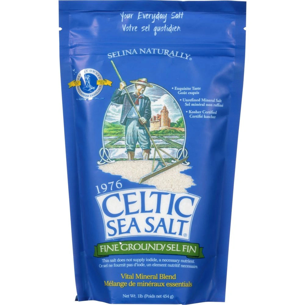 Selina Naturally Celtic Sea Salt Fine Ground 454g – Wellness Market