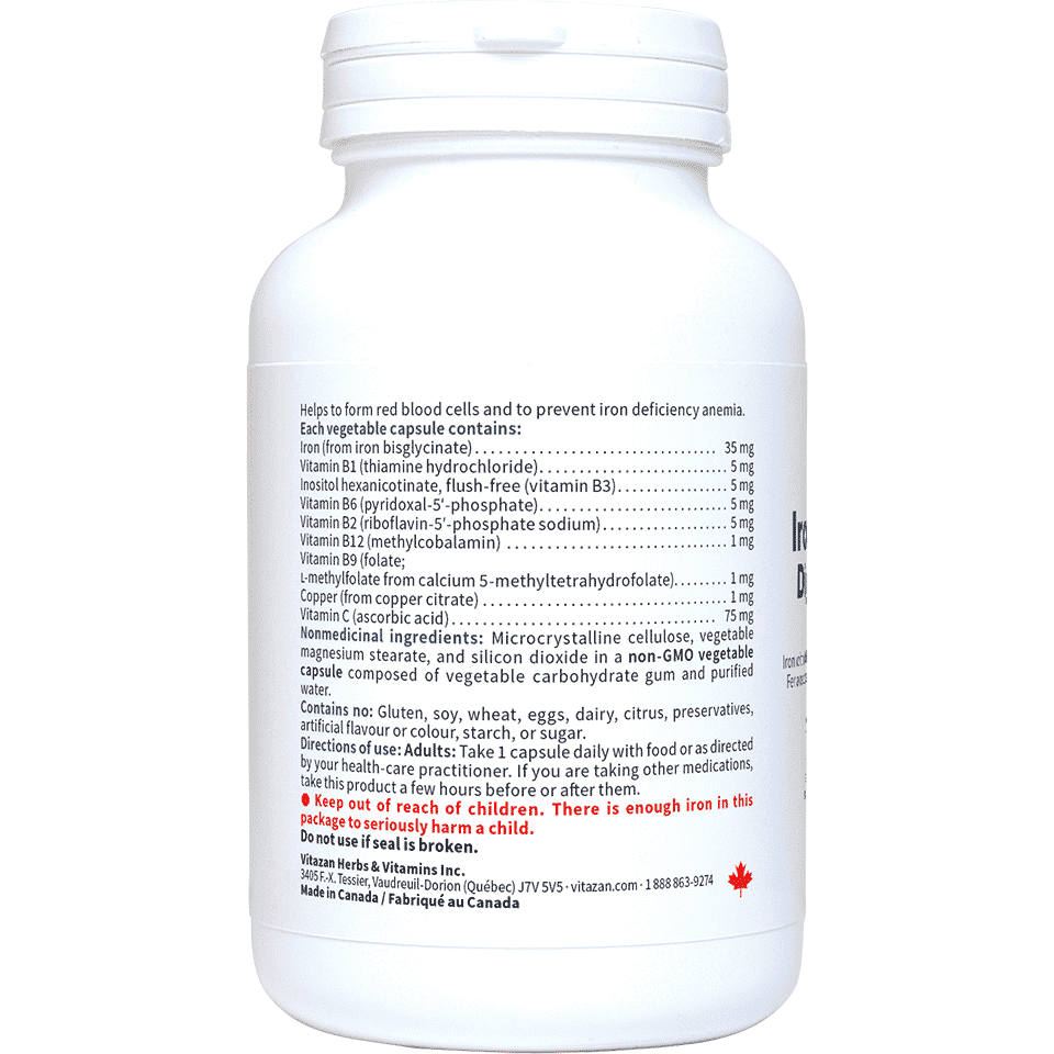 Vitazan Iron Bisglycinate 35mg 30 cap – Wellness Market