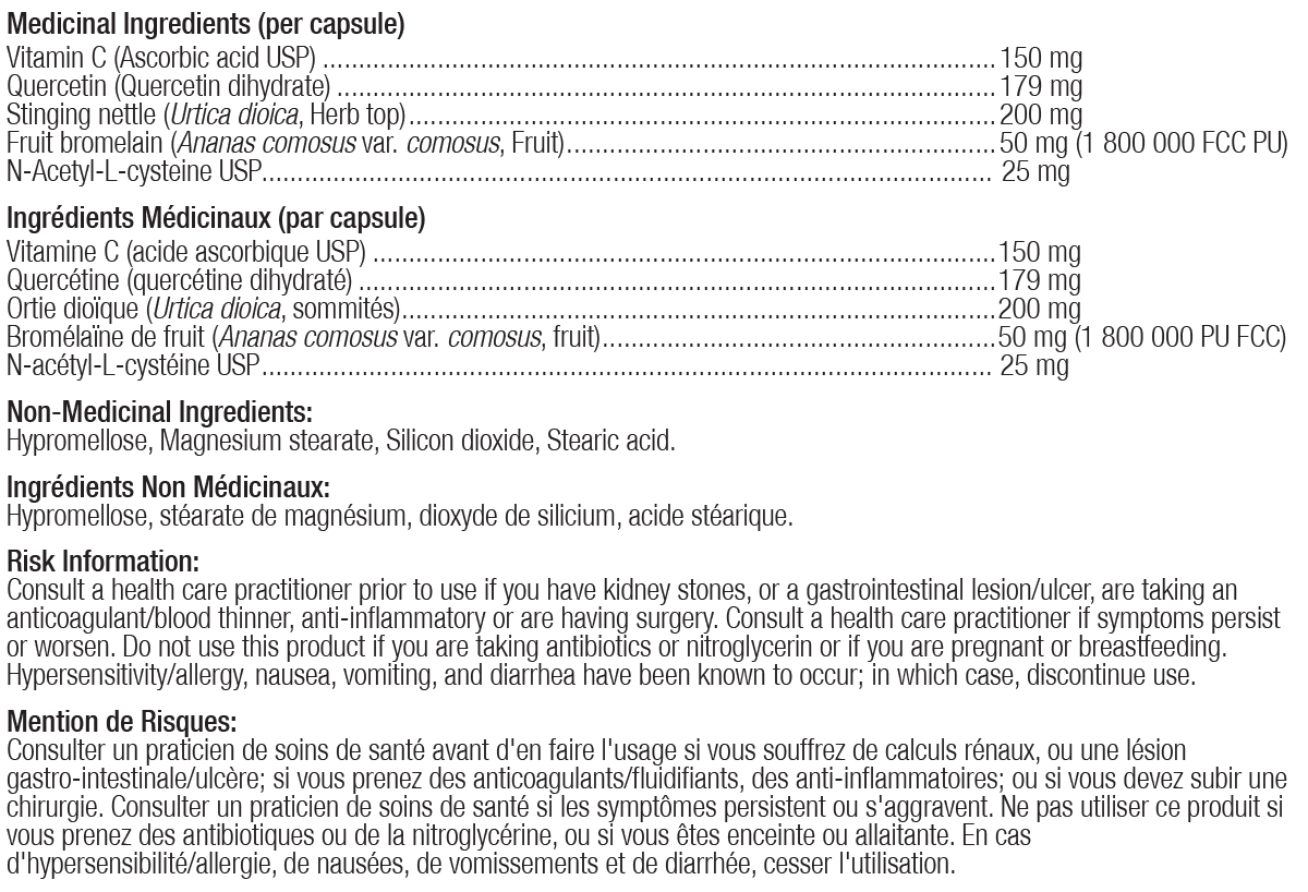 Ortho Molecular Products D-Hist 120cap – Wellness Market