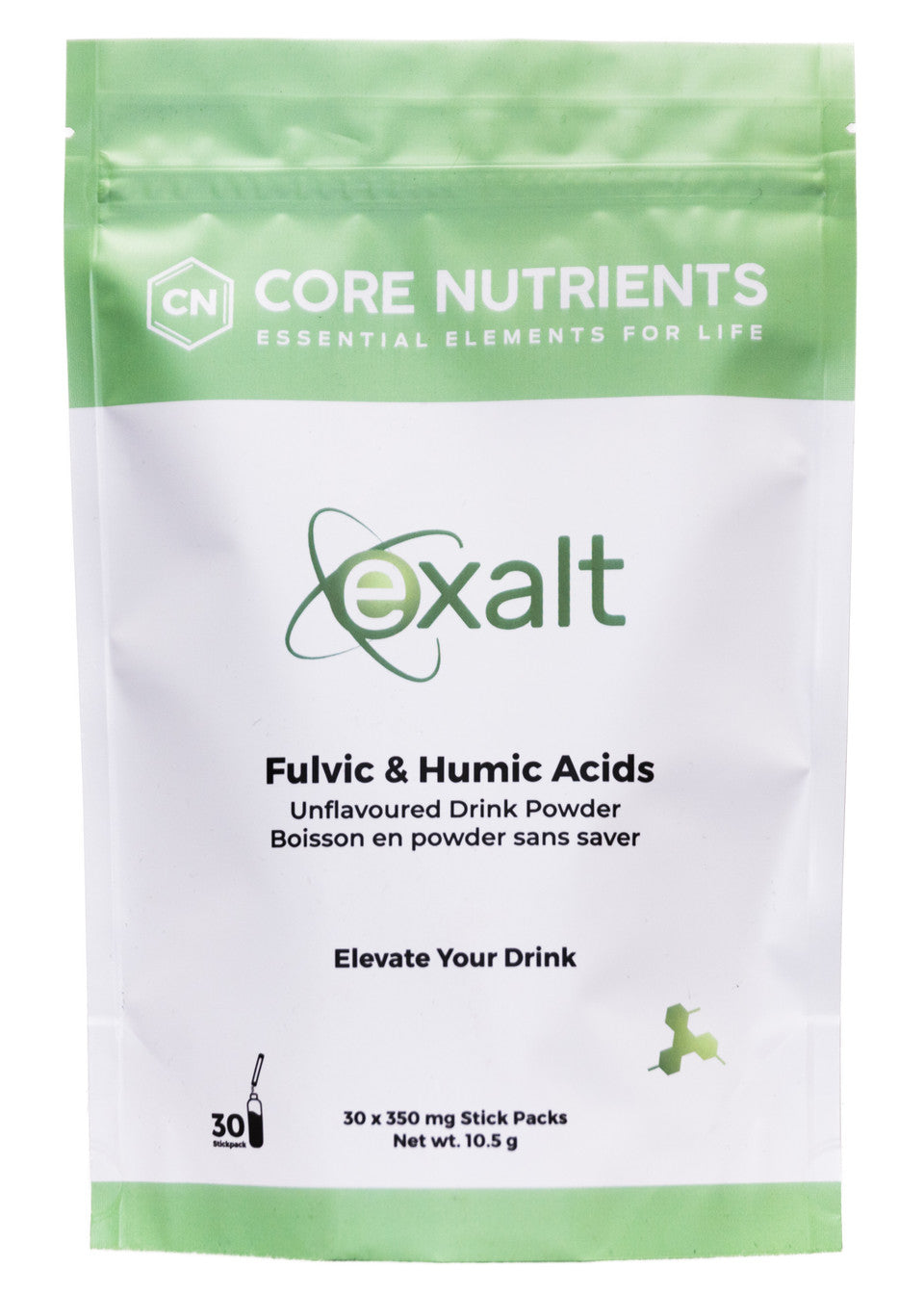 Core Nutrients Exalt Fulvic & Humic Acids - Unflavoured Drink Powder 3 ...