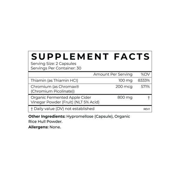 Cymbiotika - Apple Cider Vinegar Capsules - 60cap – Wellness Market