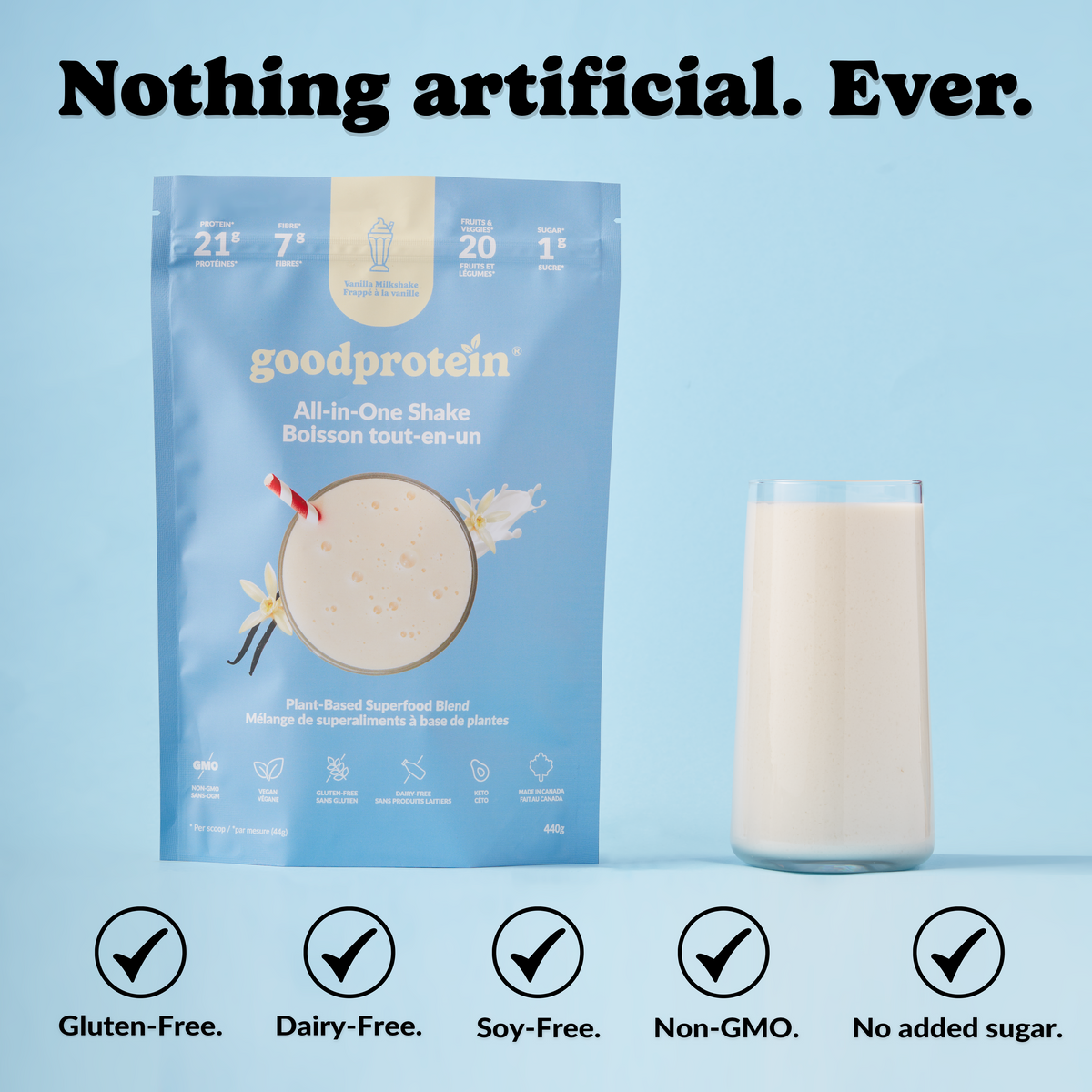 Good Protein All-In-One-Shake Vanilla 880g – Wellness Market