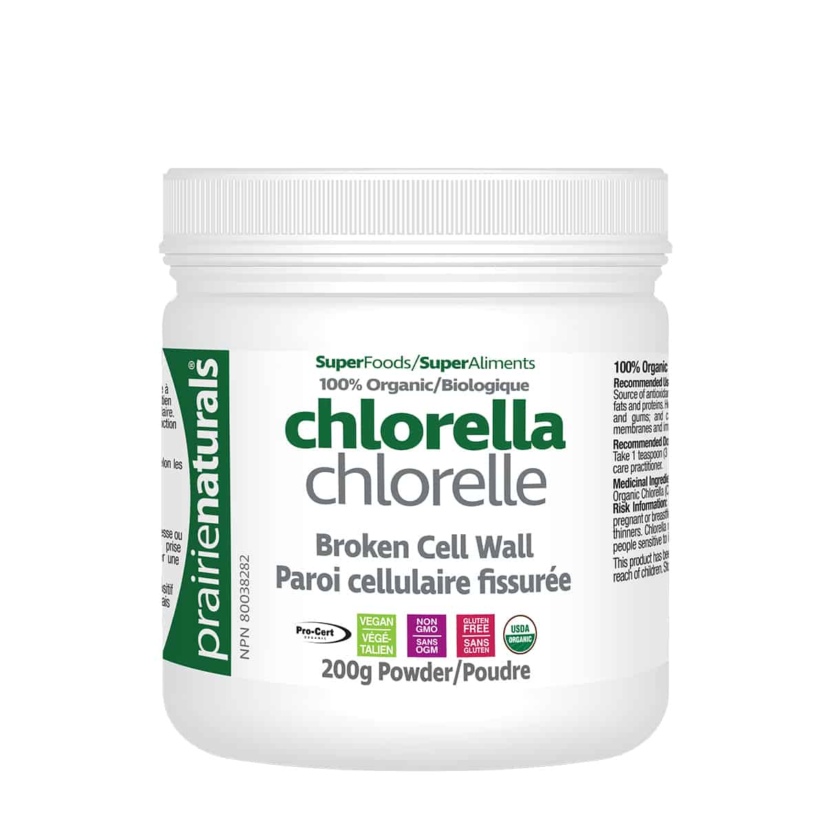 Prairie Naturals Chlorella Powder 200g – Wellness Market