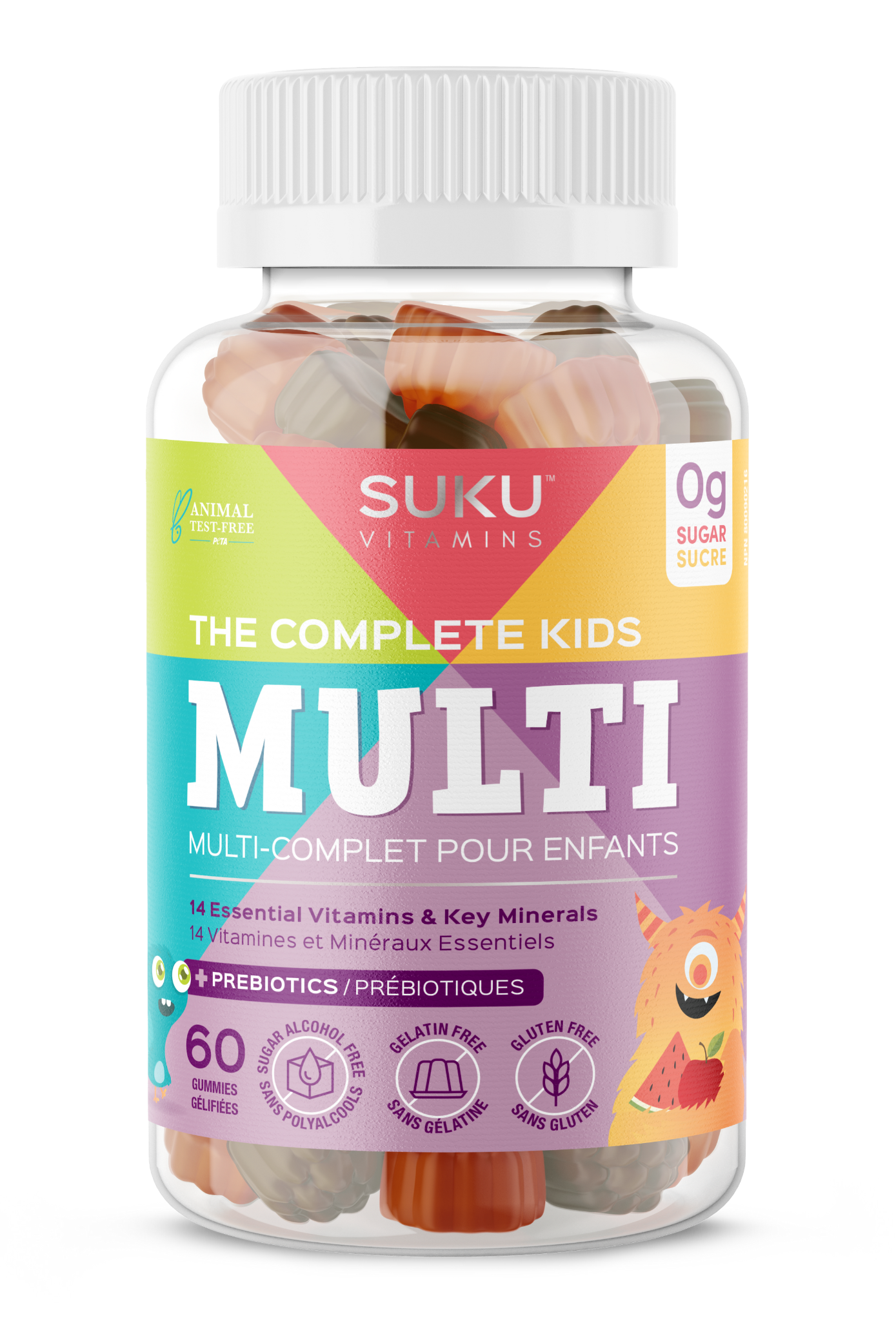 Suku Vitamins - SUKU The Complete Kid's Multi + Prebiotics 60 Tropical ...