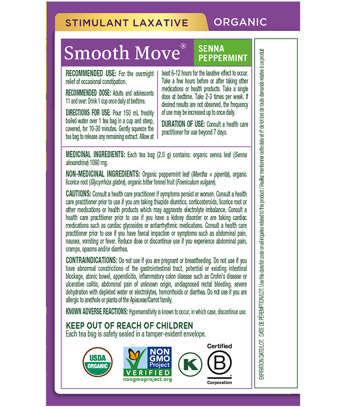 Smooth Move Peppermint 16 Tea Bags – Wellness Market