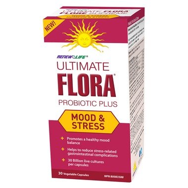 Renew Life - Ultimate Flora Probiotic Plus Mood and Stress 30 caps ...