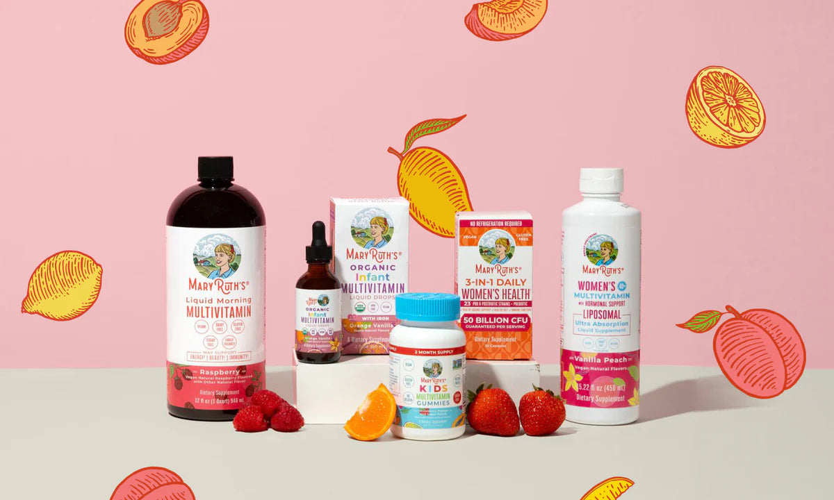 Mary Ruth's Organic Men's Multivitamin Liposomal Vanilla Peach 450ml ...