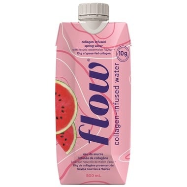 Flow Collagen-Infused Water - Watermelon 500ml – Wellness Market