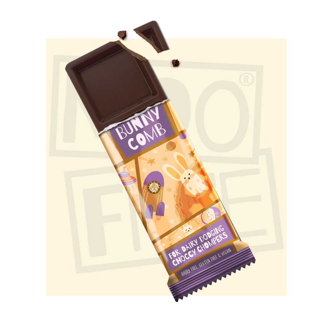 Moo Free - Mini Moo's - Bunny Comb Chocolate Bar - 20g – Wellness Market