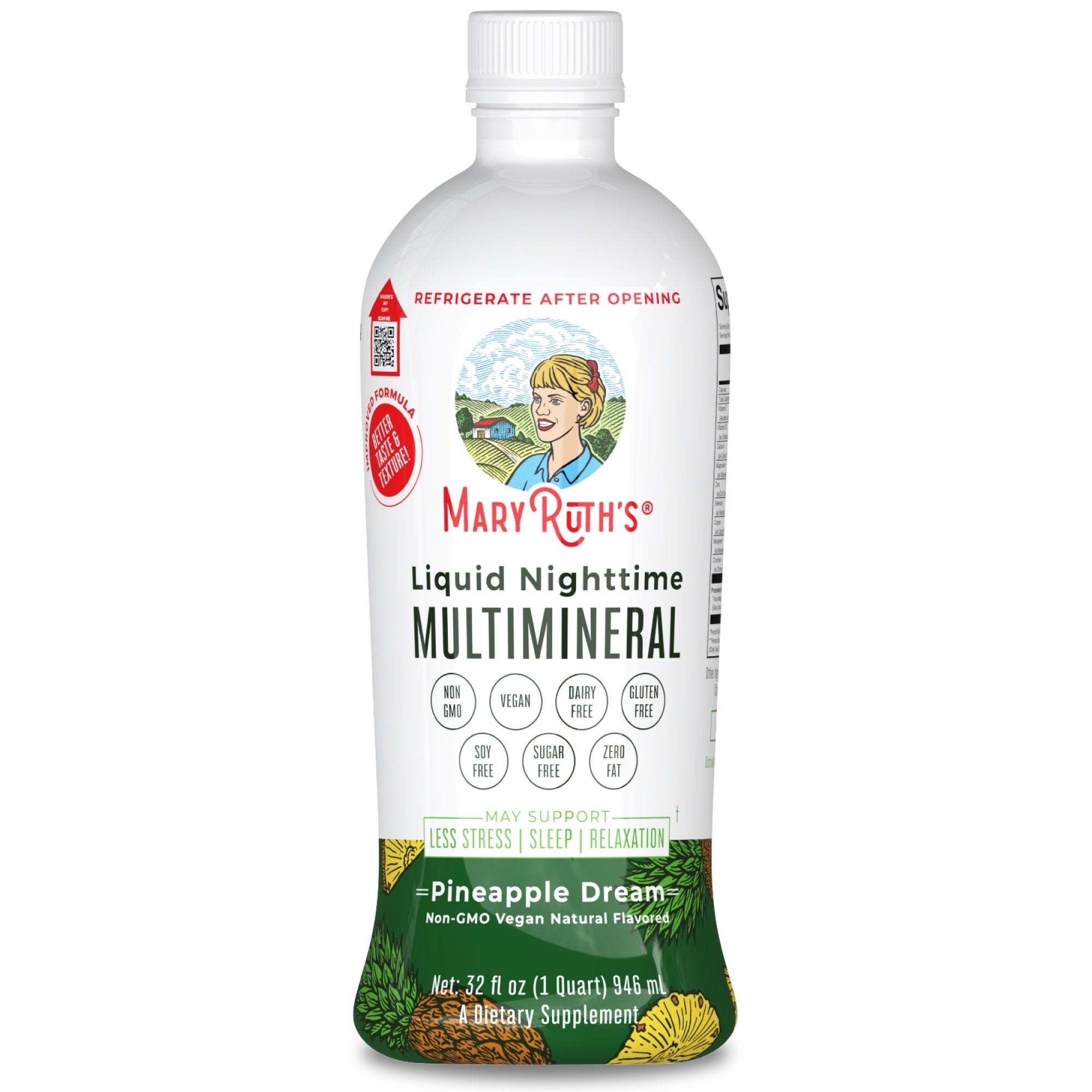 Mary Ruth's Liquid Nighttime Multimineral 32oz Pinapple – Wellness Market
