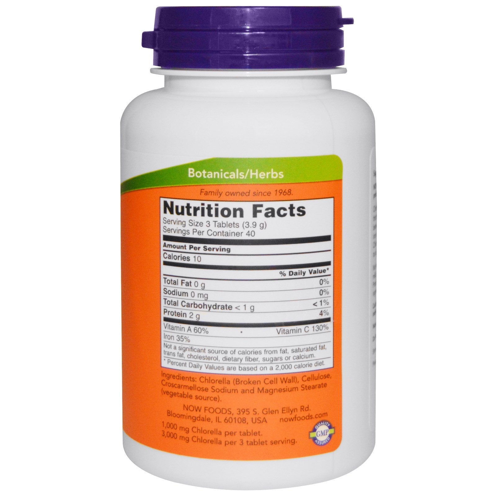 Chlorella 1000mg 120tabs – Wellness Market