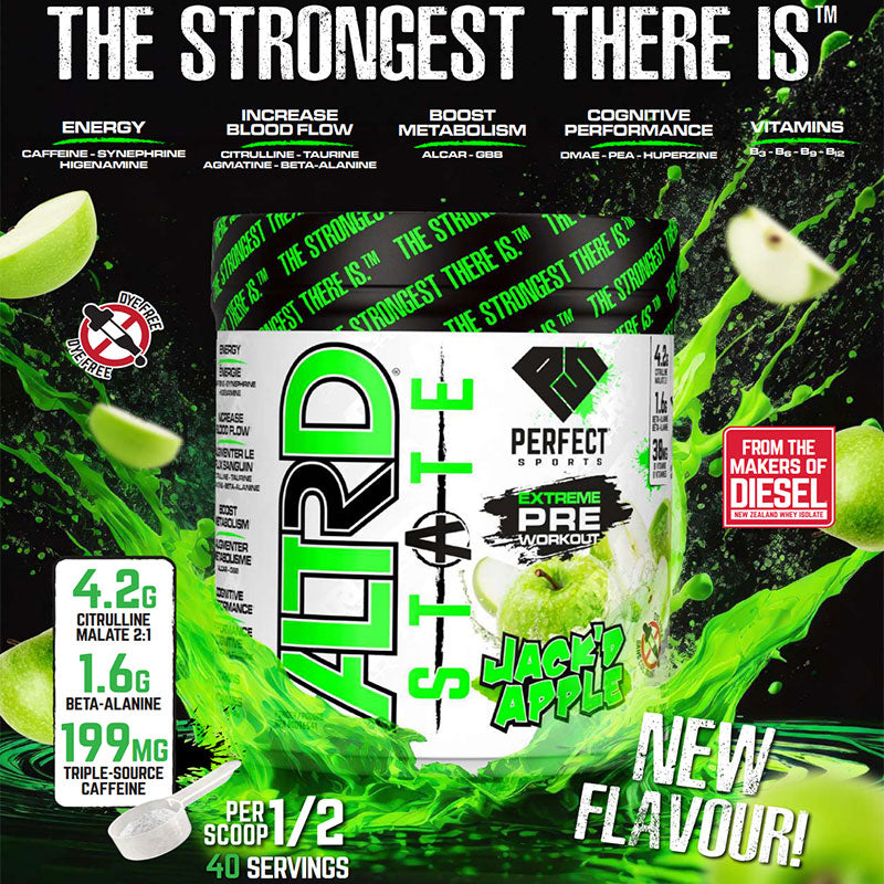 Perfect Sports ALTRD State Extreme Pre Workout Jack'd Apple 390g ...