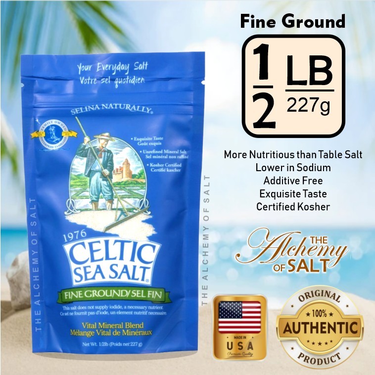 Selina Naturally Celtic Sea Salt Fine Ground 227g – Wellness Market