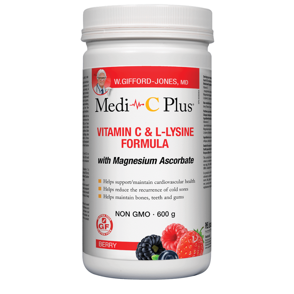 Medi C Plus Vitamin C & Lysine with Magnesium- Berry 600g – Wellness Market